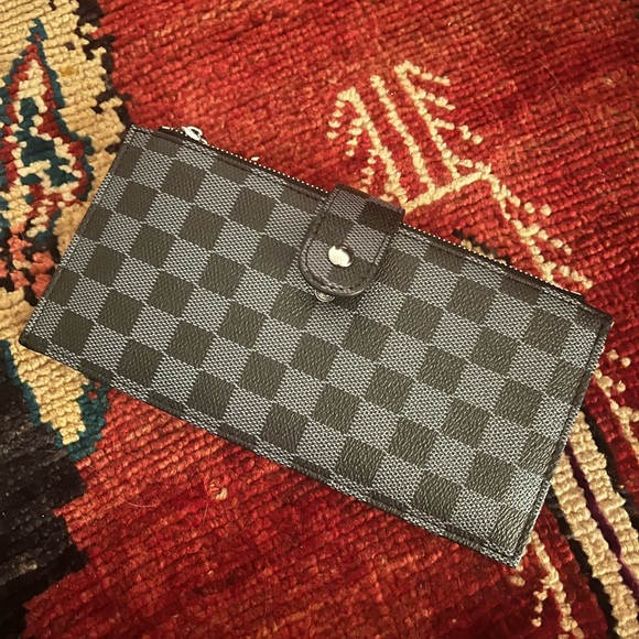 Daisy Rose | Bags | Daisy Rose Long Checkered Wallet | Poshmark
